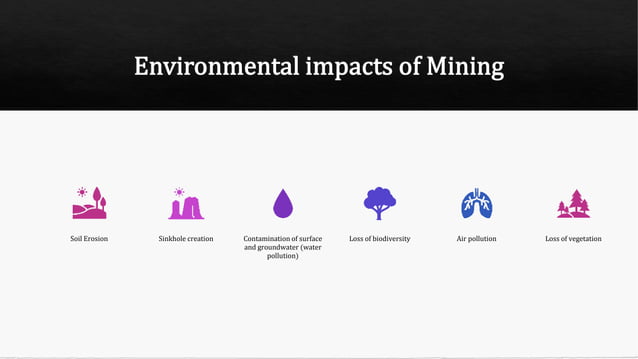 Mining and its impact on the environment | PPTX