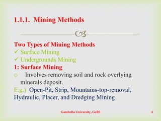 Economic Geography :Mining and Minerals | PDF