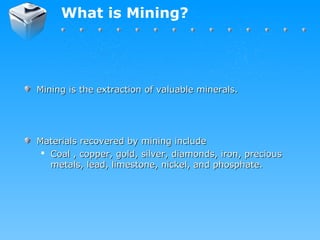 Mining costs and prices of minerals | PPT