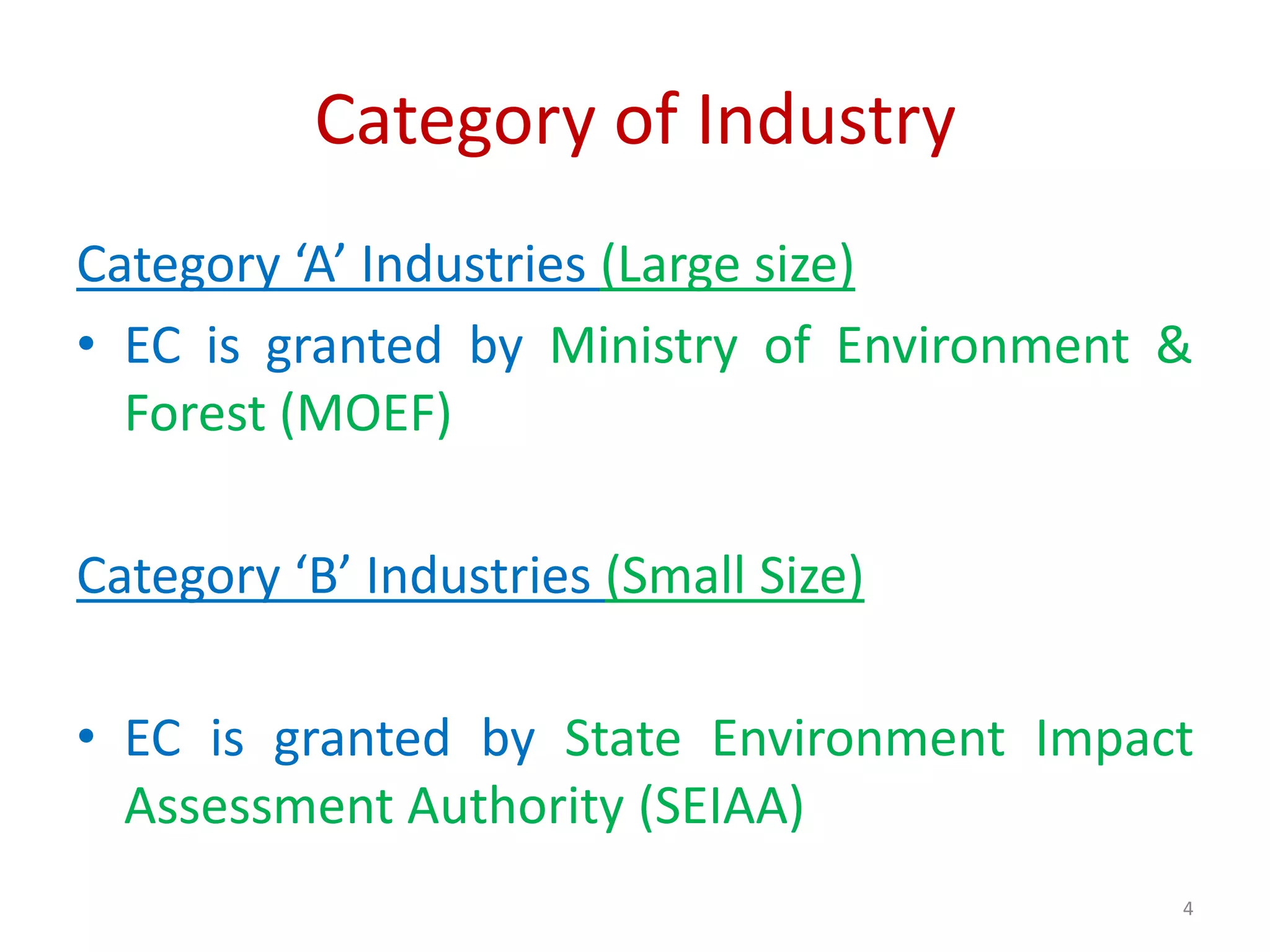 Environment Clearance Procedure-India | PDF