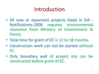 Environment Clearance Procedure-India | PDF
