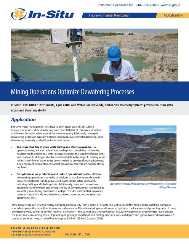 Mining Operations Optimize Dewatering Processes | PDF
