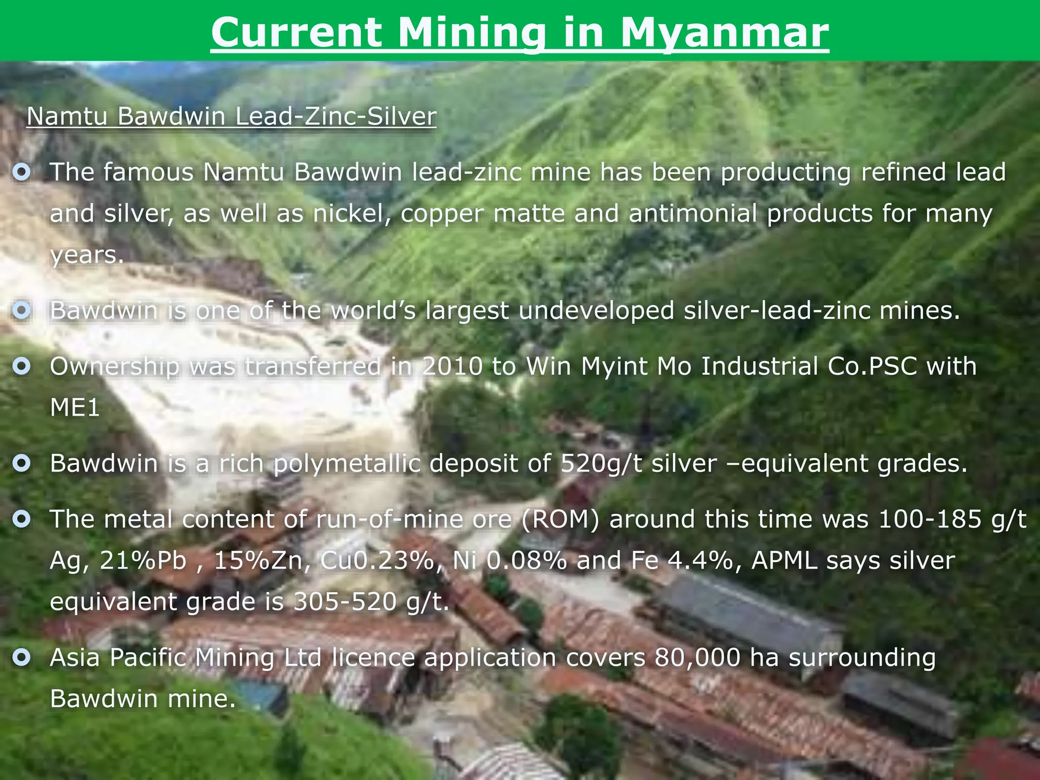 Mining Activity and Investment Opportunity in Myanmar.pptx