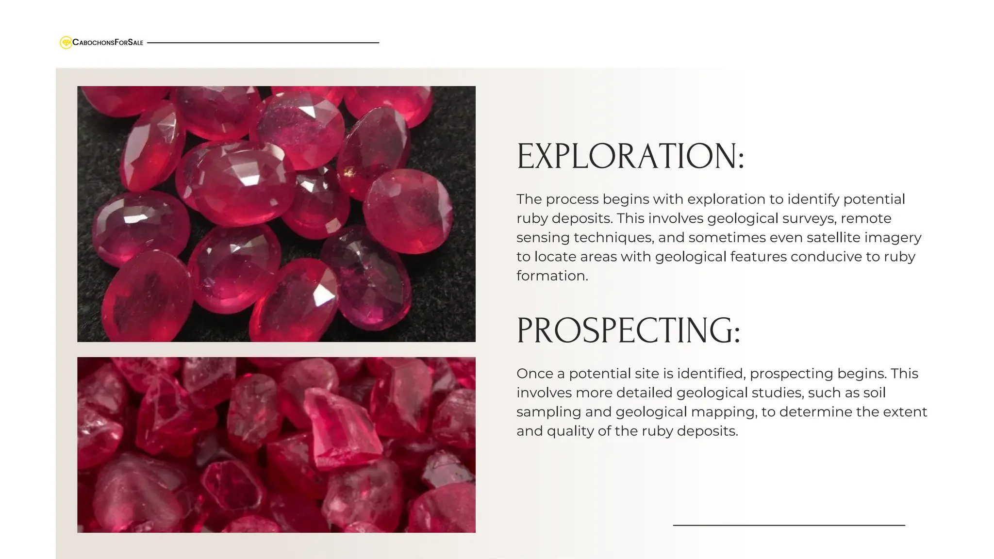 Mining and Extraction of Ruby Gemstone Cabochons | PDF