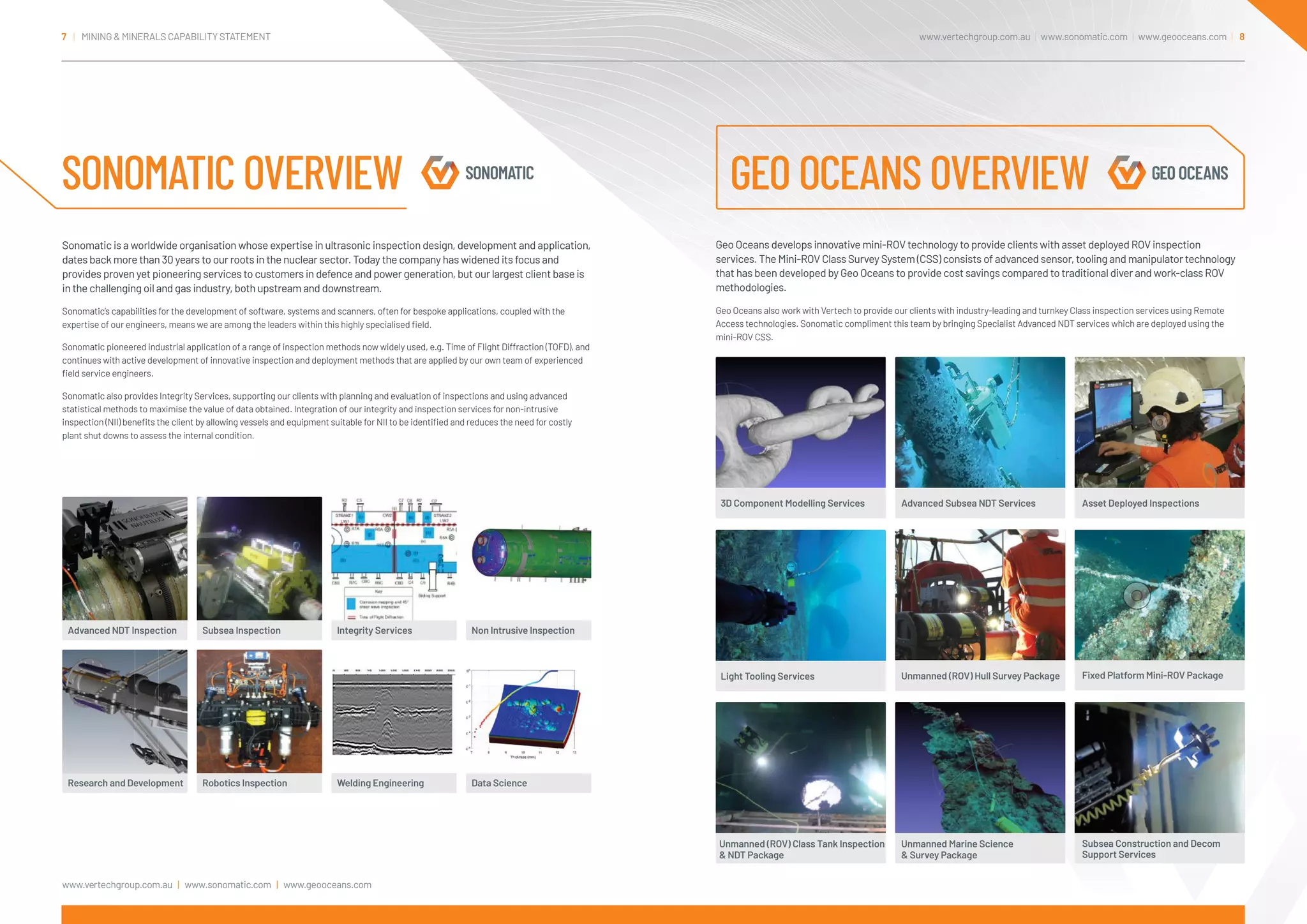 Vertech Mining & Minerals Capability Statement | PDF