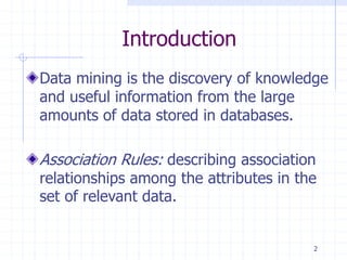 MiningAssociationbestRulespresentation.ppt