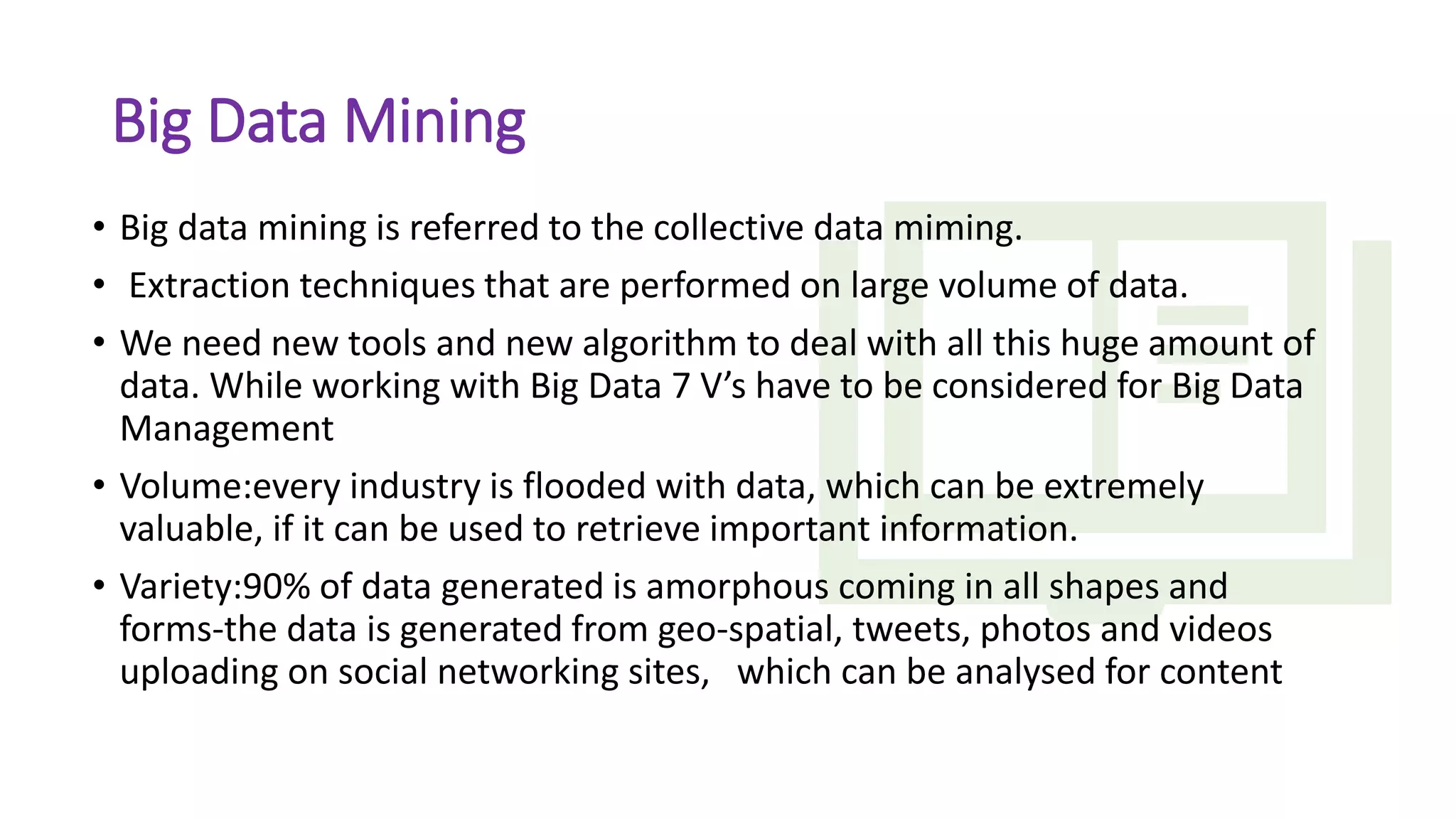 Big data Mining | PPTX