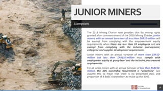 Mining charter 2018 presentation | PPTX