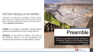 Mining charter 2018 presentation | PPTX
