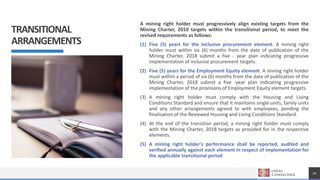 Mining charter 2018 presentation | PPTX