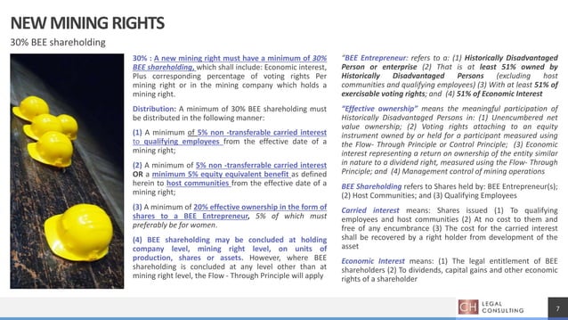 Mining charter 2018 presentation | PPTX