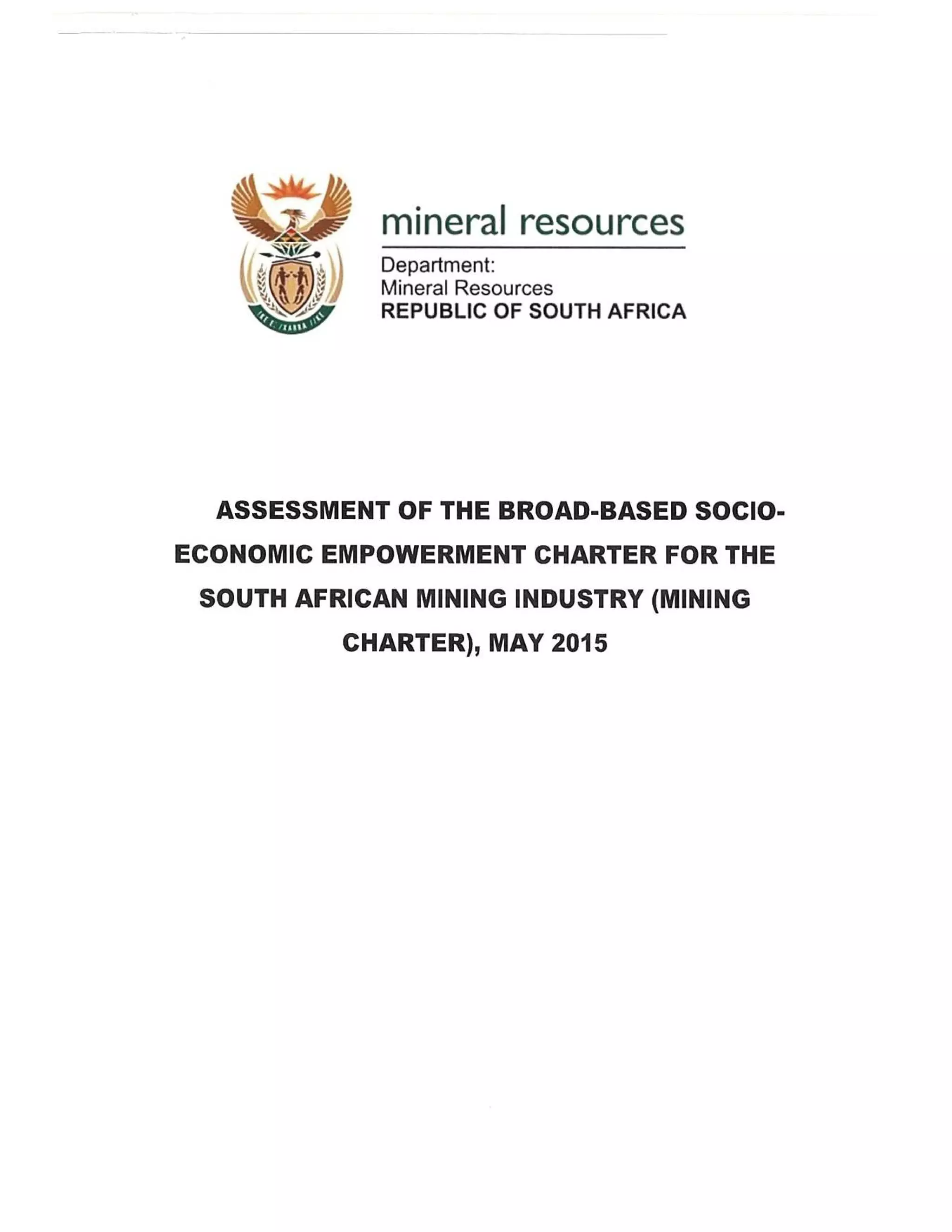 Mining charter assesment_report_final_version_11 | PDF