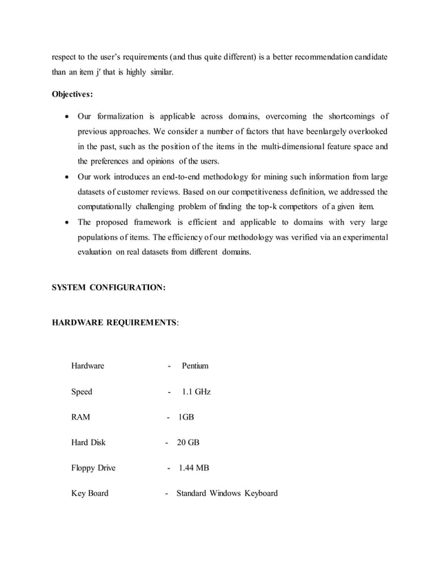 MINING COMPETITORS FROM LARGE UNSTRUCTURED DATASETS | PDF