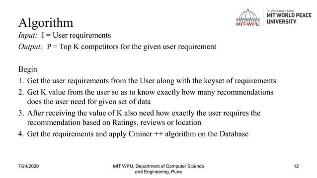 Mining competitors from large unstructured data | PPT