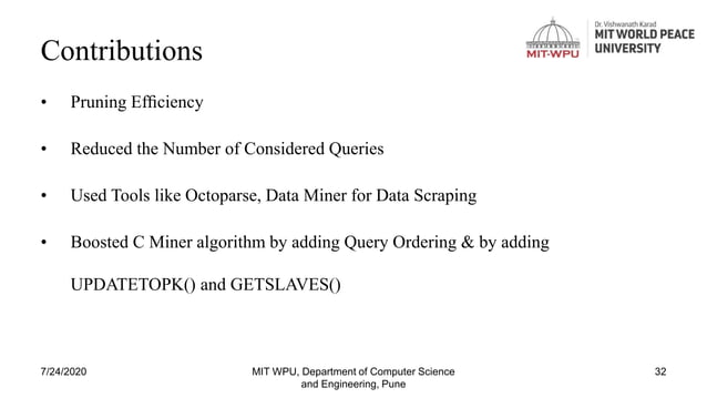 Mining competitors from large unstructured data | PPT