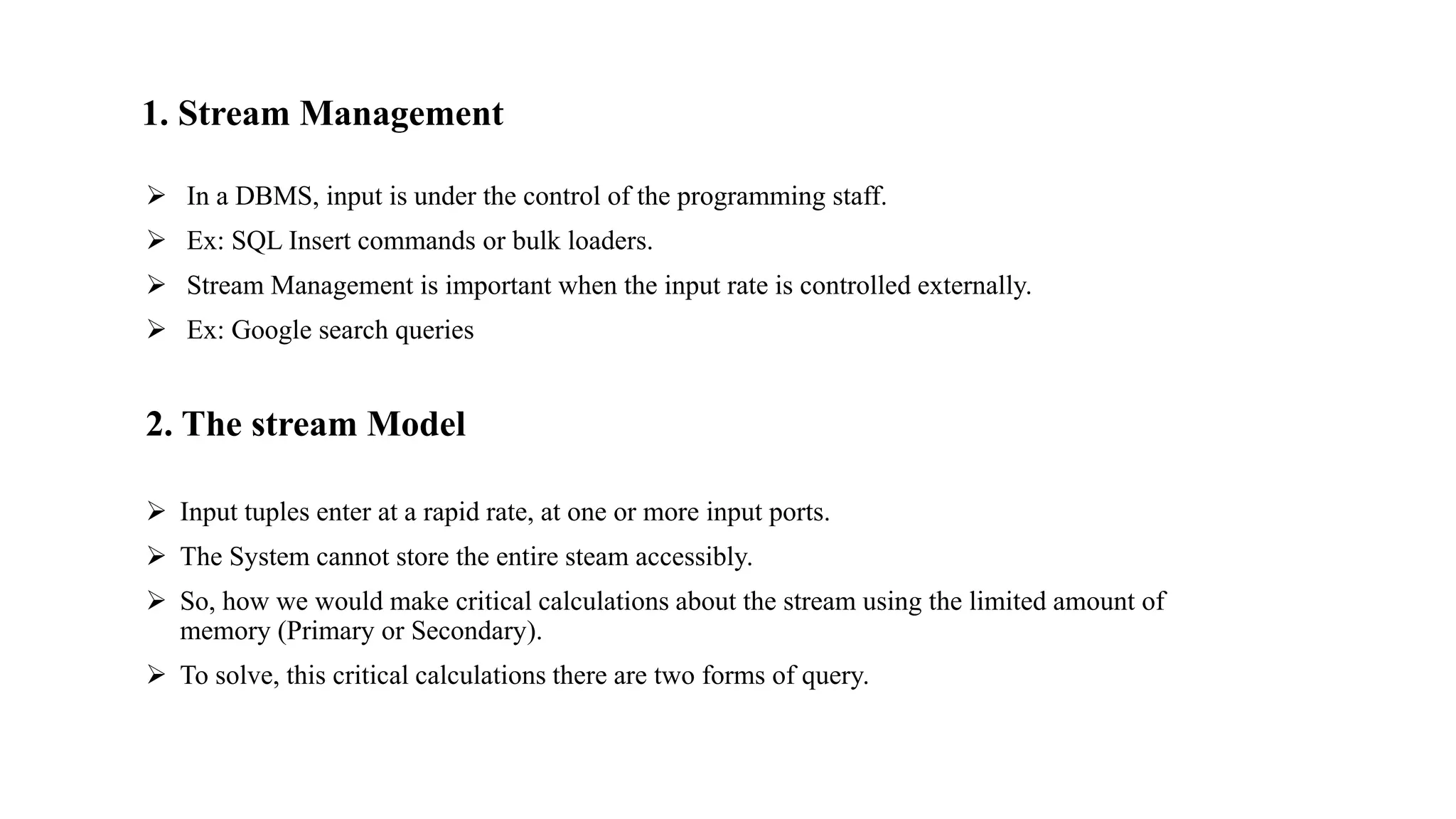 Mining Data Streams Pptx Databases Computer Software And Applications