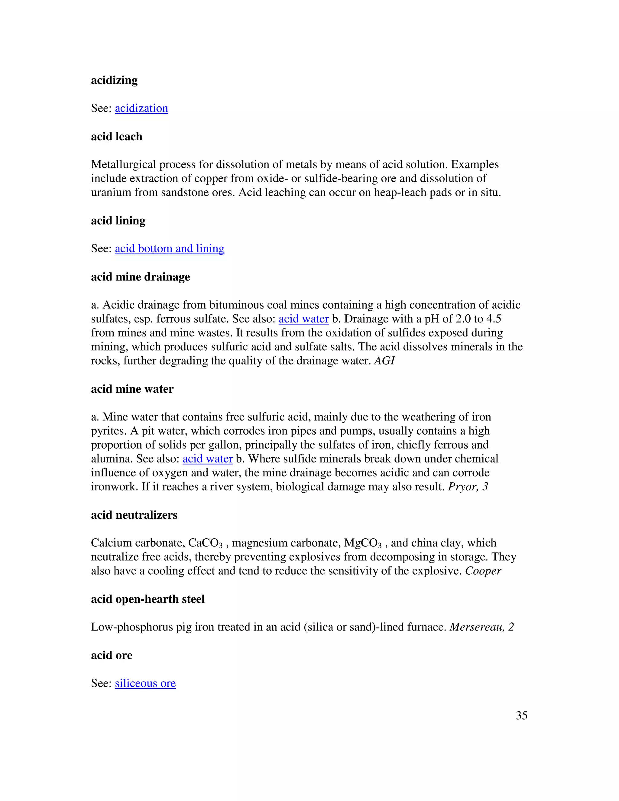 Mining dictionary | PDF