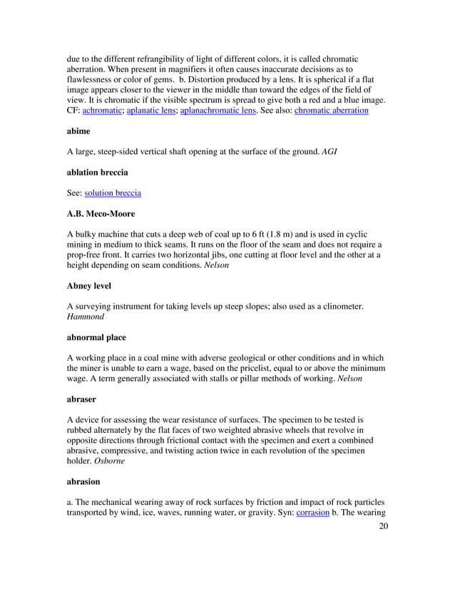 Mining dictionary | PDF