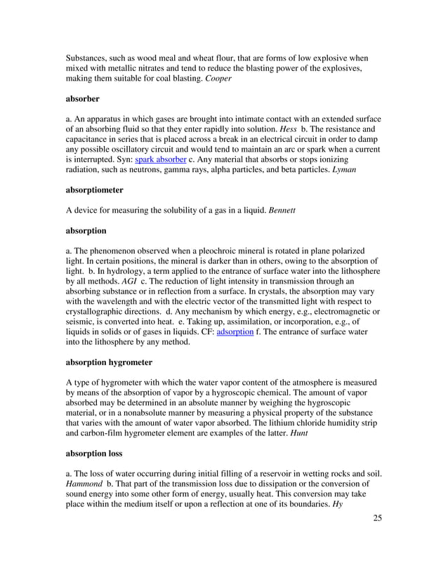 Mining dictionary | PDF