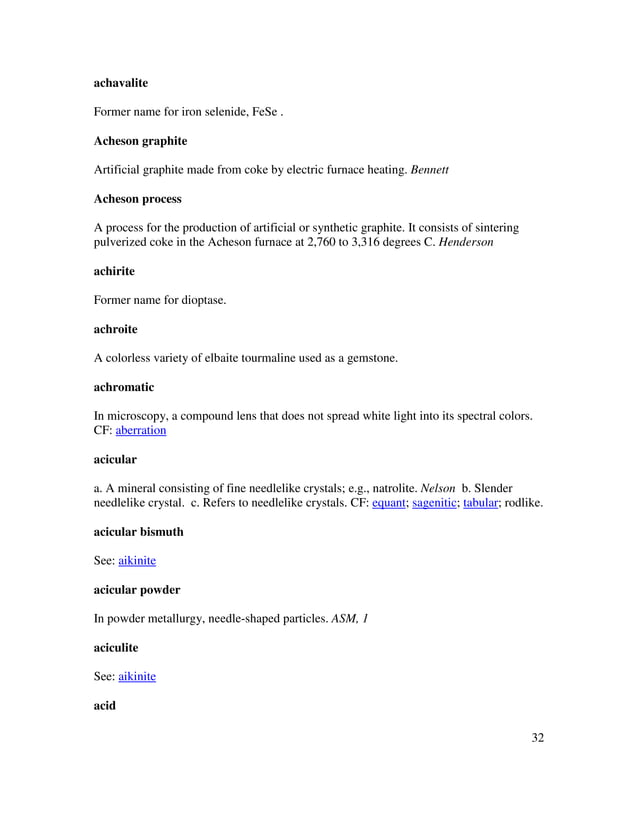 Mining dictionary | PDF