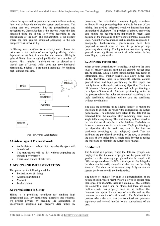 Mining Elevated Service Itemsets On Transactional Recordsets Using Slicing Pdf