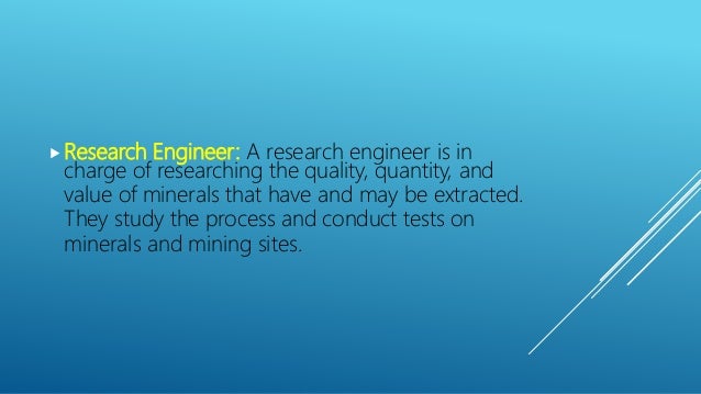 Mining engineer what are the different types of | PPT