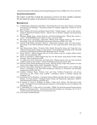 Mining frequent itemsets (mfi) over | PDF