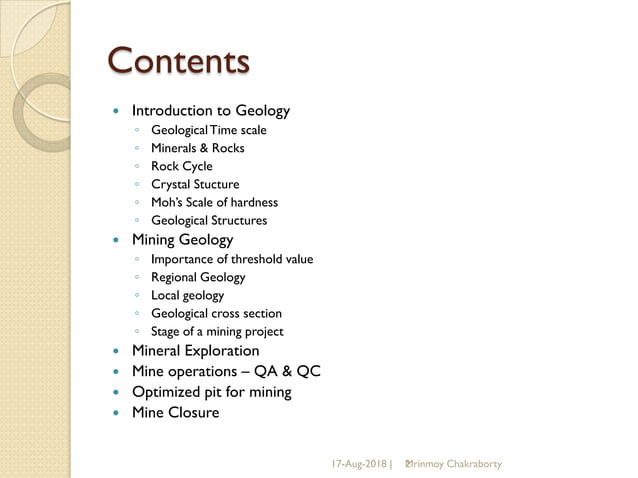 Mining geology an overview | PDF