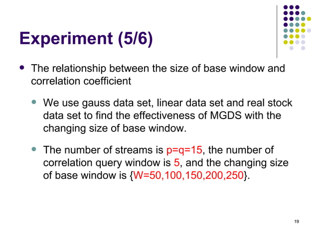 Mining group correlations over data streams | PPT