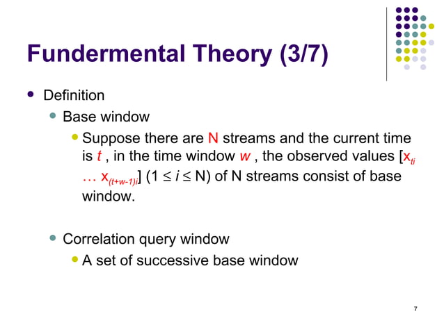 Mining group correlations over data streams | PPT