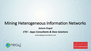 Mining heterogeneous information networks | PPT