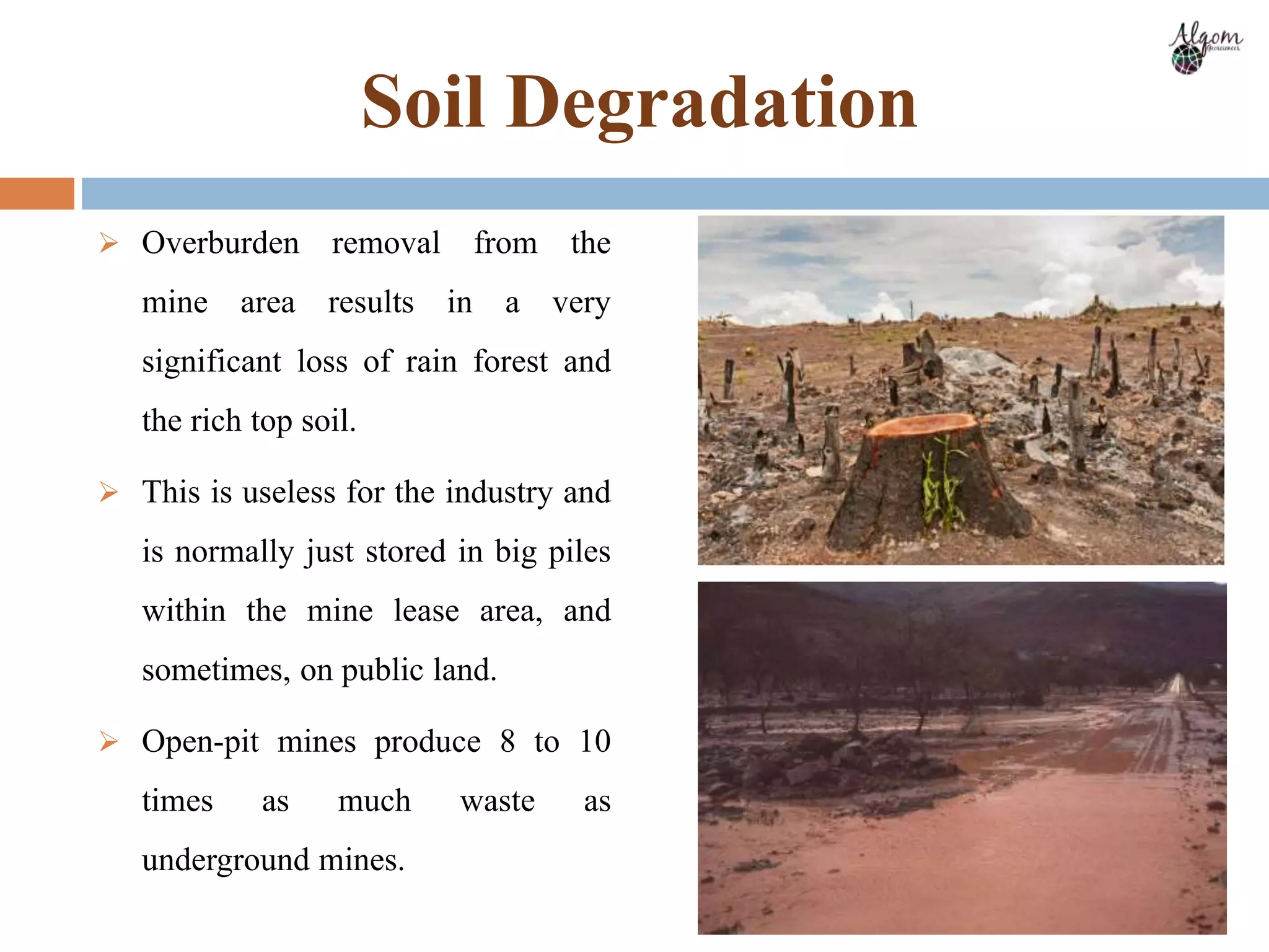 Environmental Impacts of Mining and Mitigation Measures | PPT