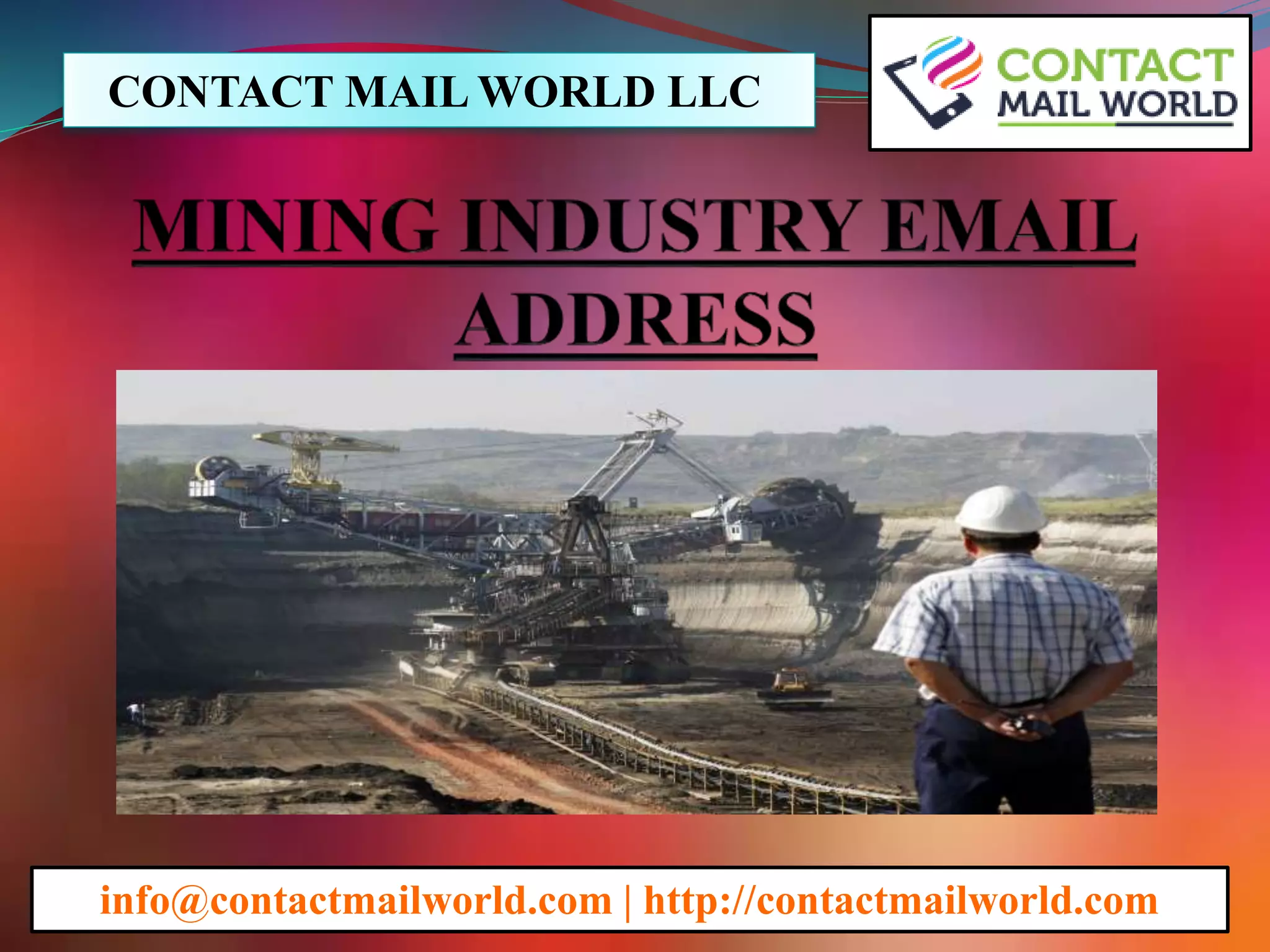 Mining industry email address | PPTX