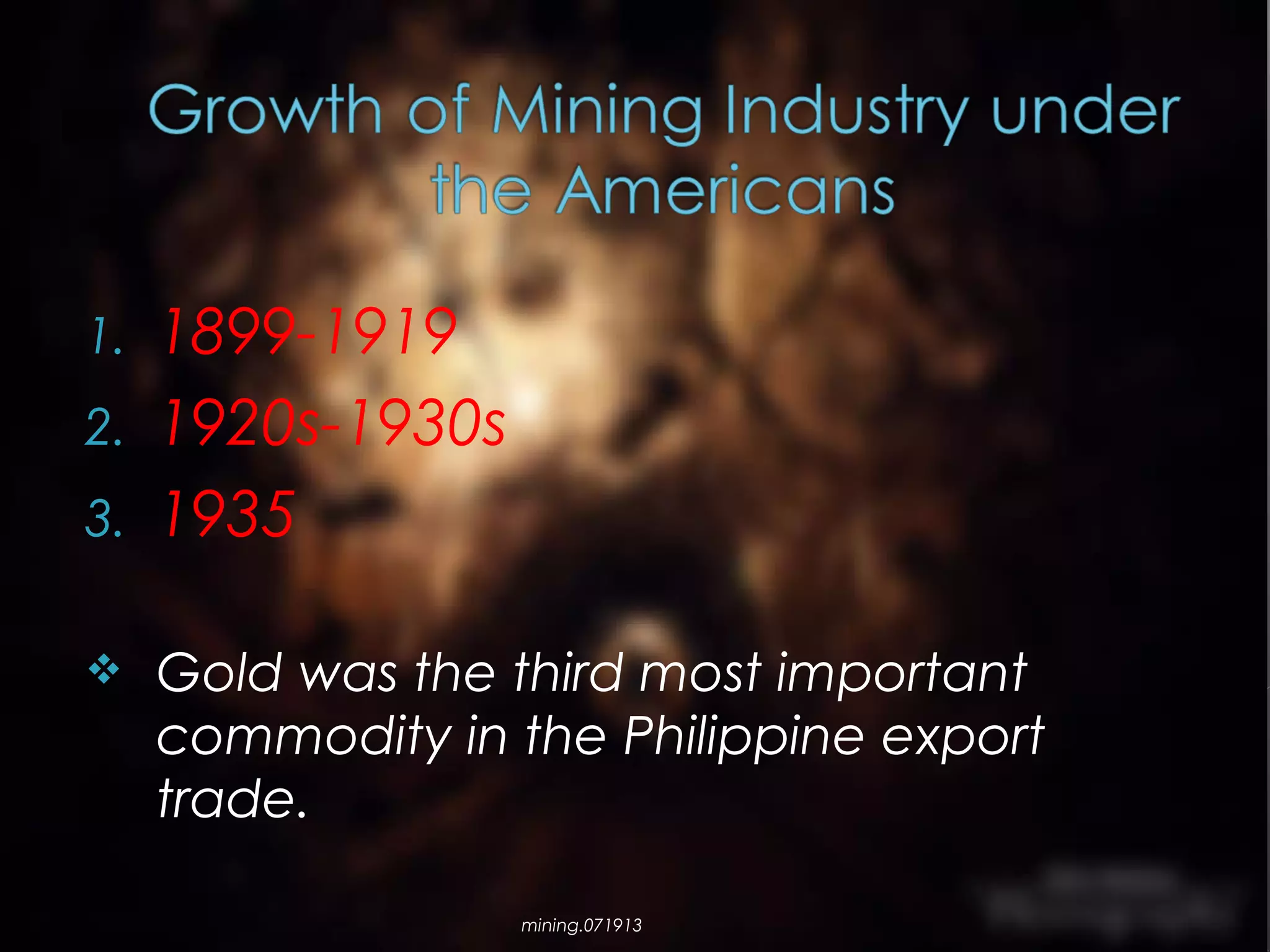 Mining industry in the philippines-types and problems | PPT