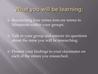 Mining in minnesota | PPTX