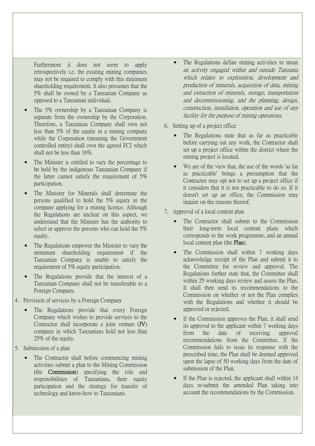 Mining Local Content Regulations | PDF | Developmental Sites | Real Estate