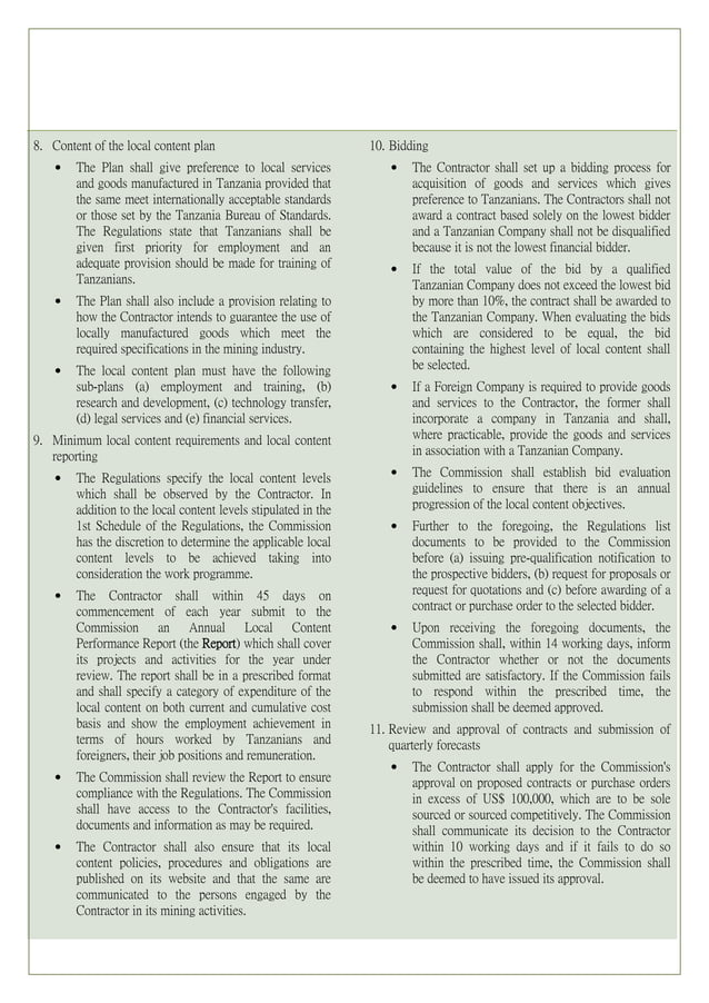 Mining Local Content Regulations | PDF | Developmental Sites | Real Estate