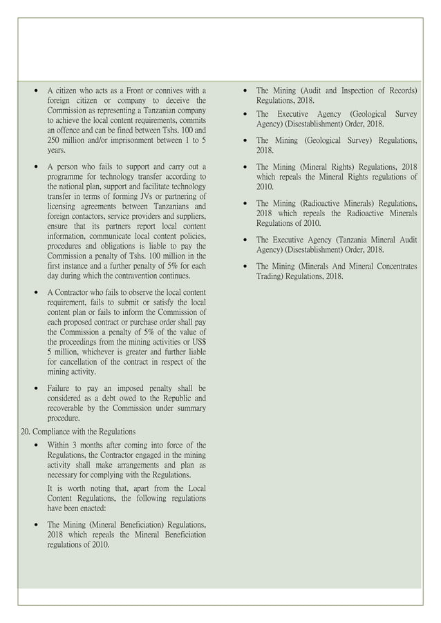 Mining Local Content Regulations | PDF | Developmental Sites | Real Estate