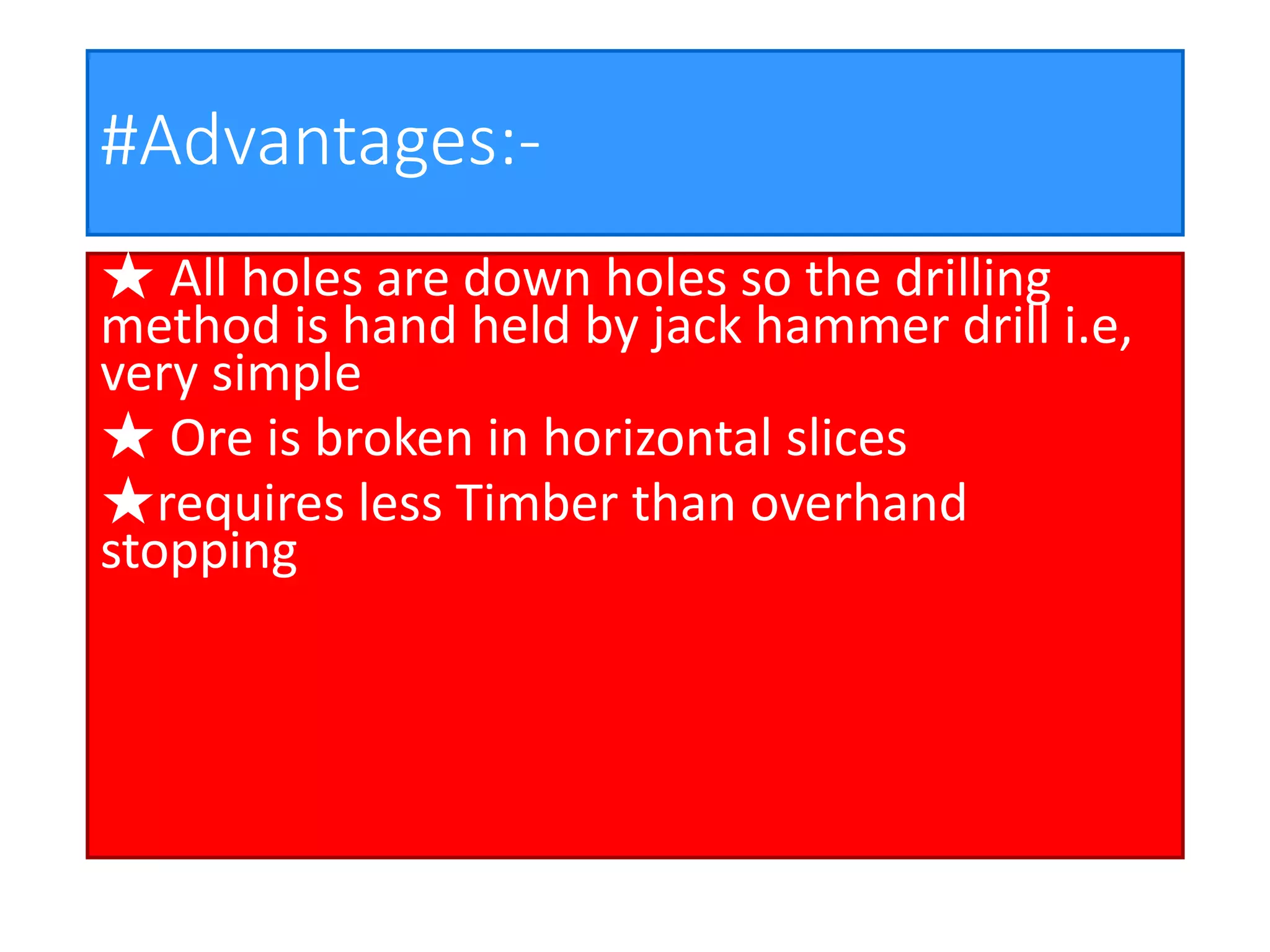 Underhand stoping method | PPT