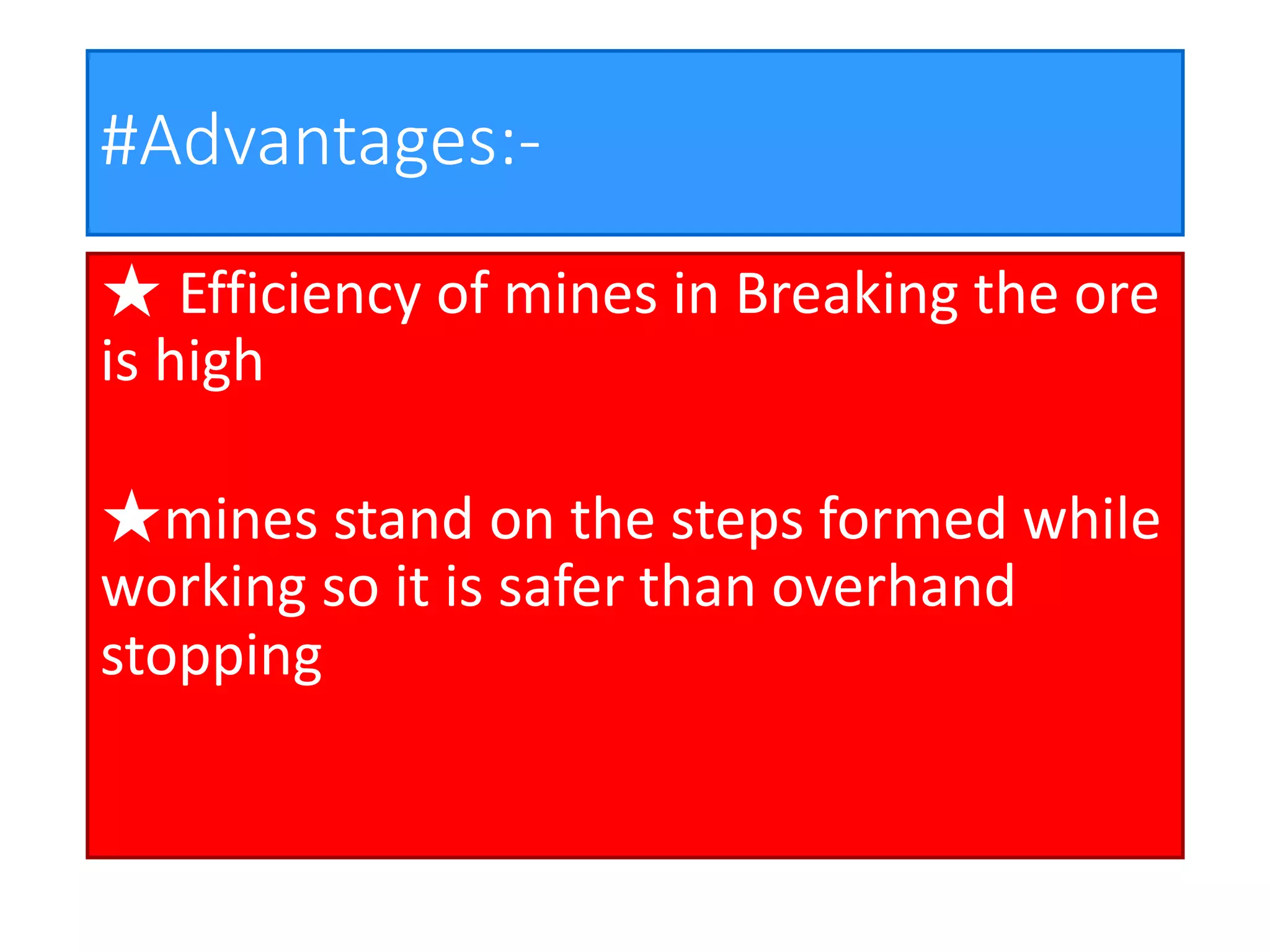 Underhand stoping method | PPT