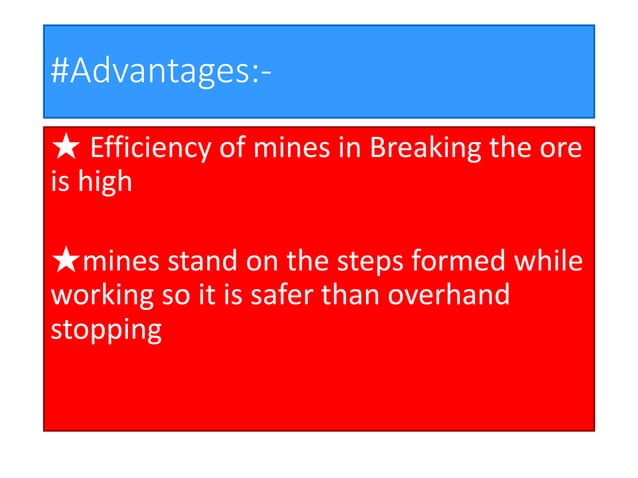 Underhand stoping method | PPT
