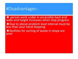 Underhand stoping method | PPT