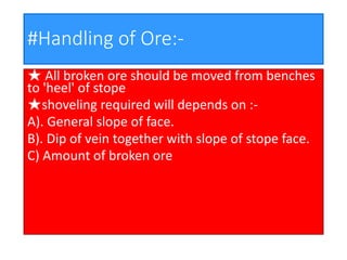 Underhand stoping method | PPT