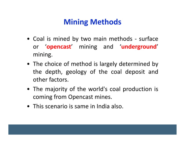 Mining Methods | PDF