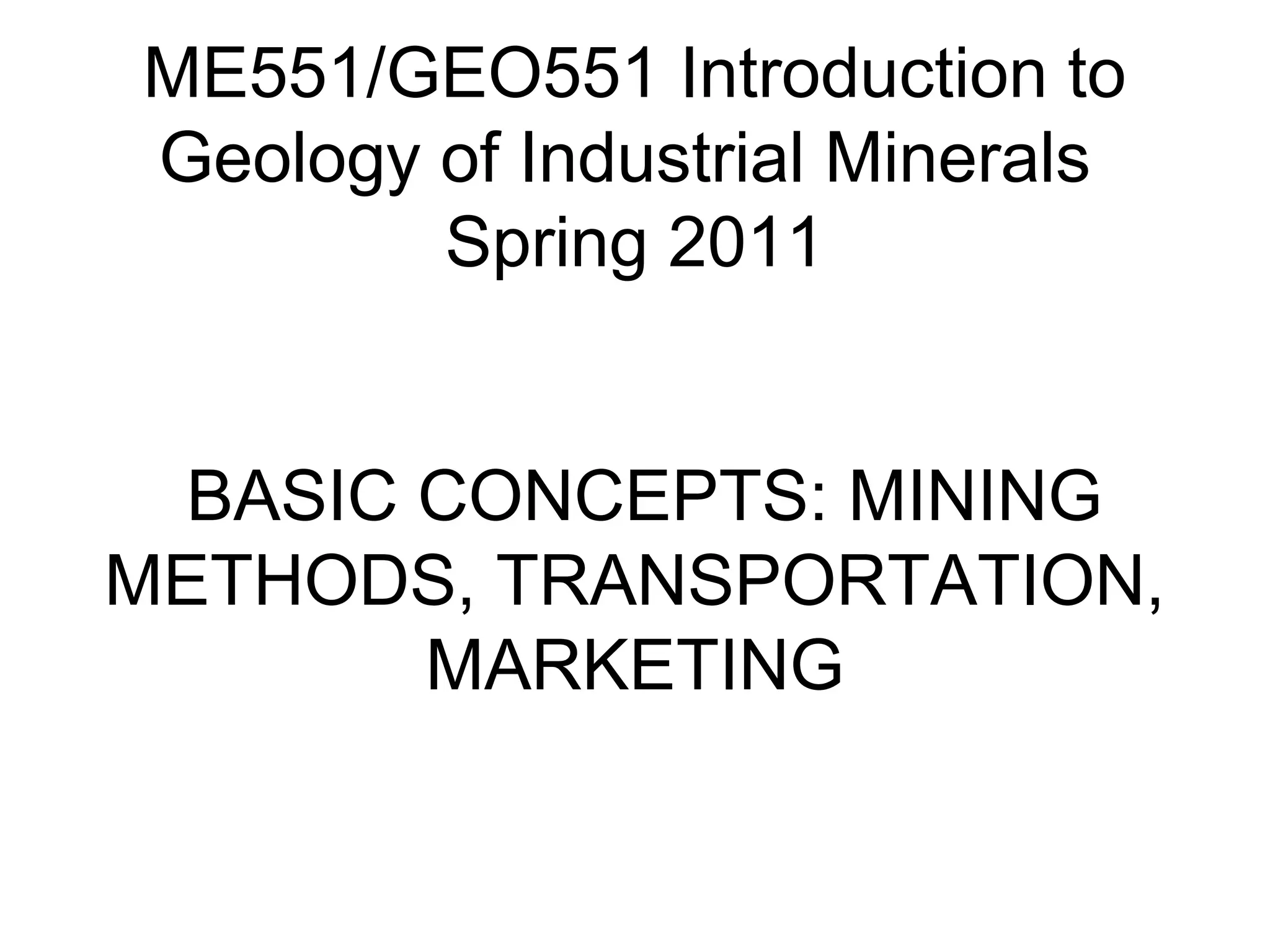 Mining methods | PPT