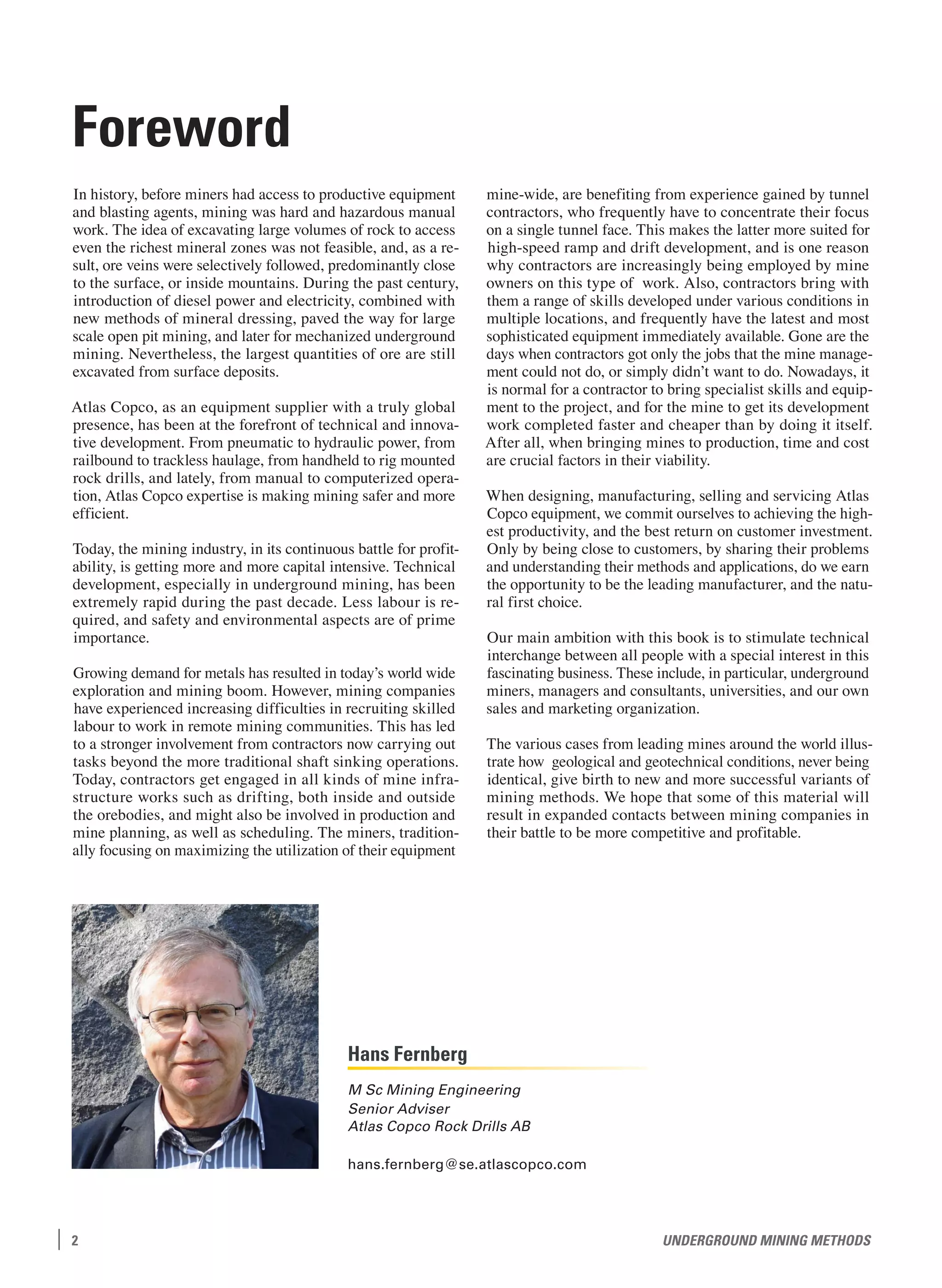 Mining Methods Underground Mining Pdf