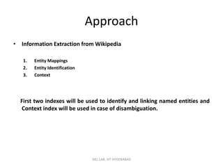 Mining named entities -IIITH | PPT | Free Download