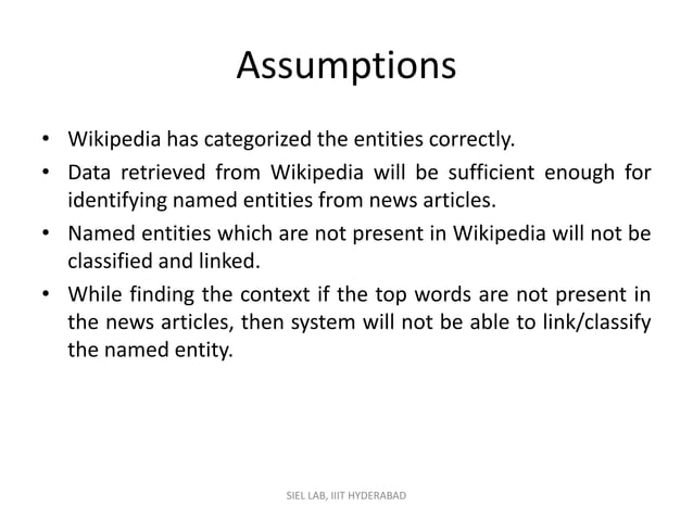 Mining named entities -IIITH | PPT