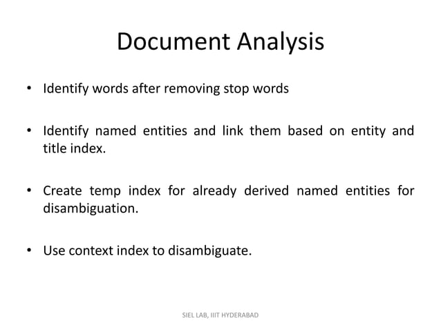 Mining named entities -IIITH | PPT