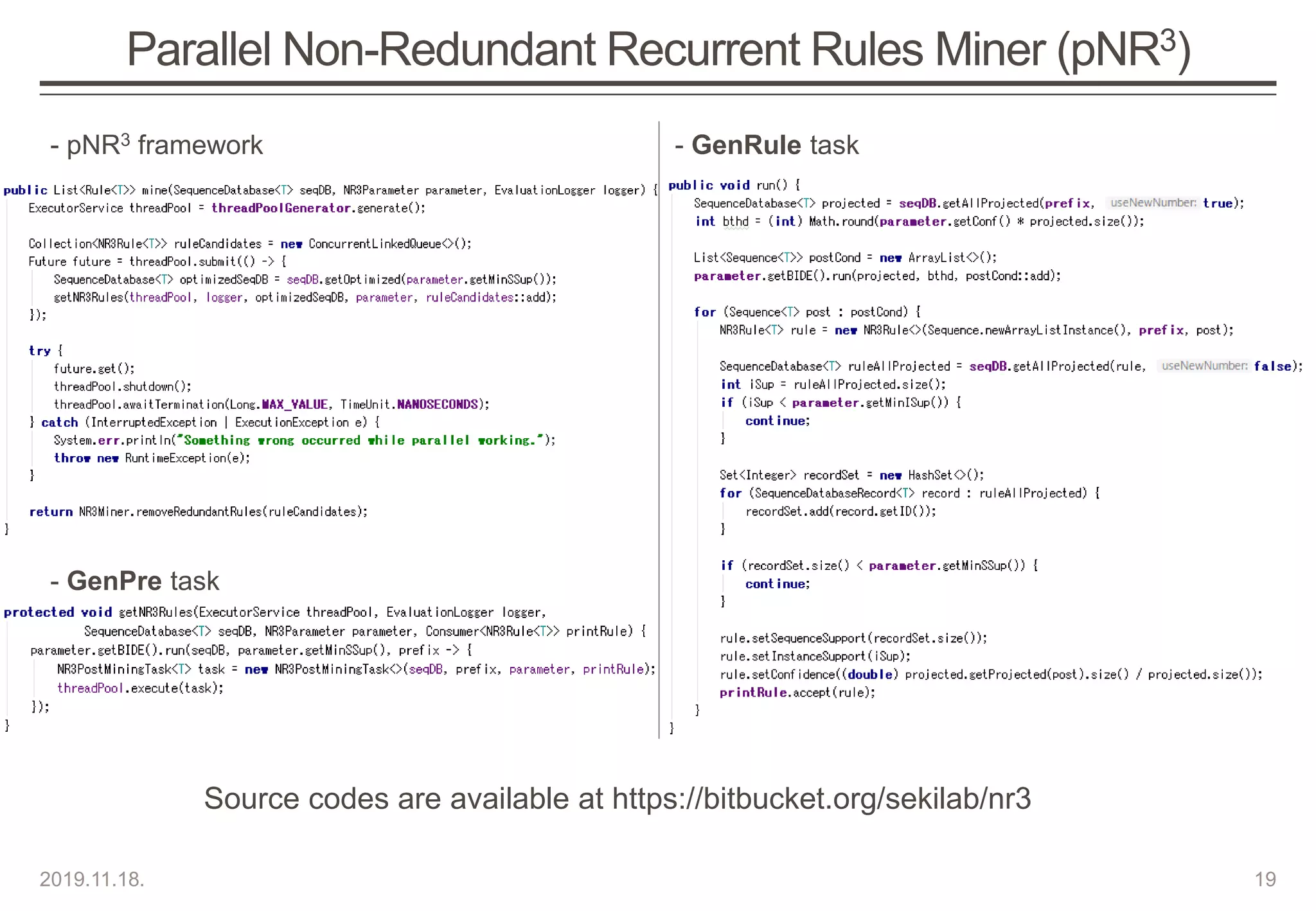 Mining Non Redundant Recurrent Rules From A Sequence Database Ppt